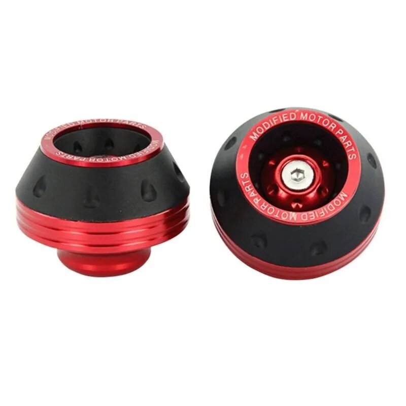 (1 пара) Аксессуары для модификации мотоцикла с защитой от падения на переднюю вилку-красный