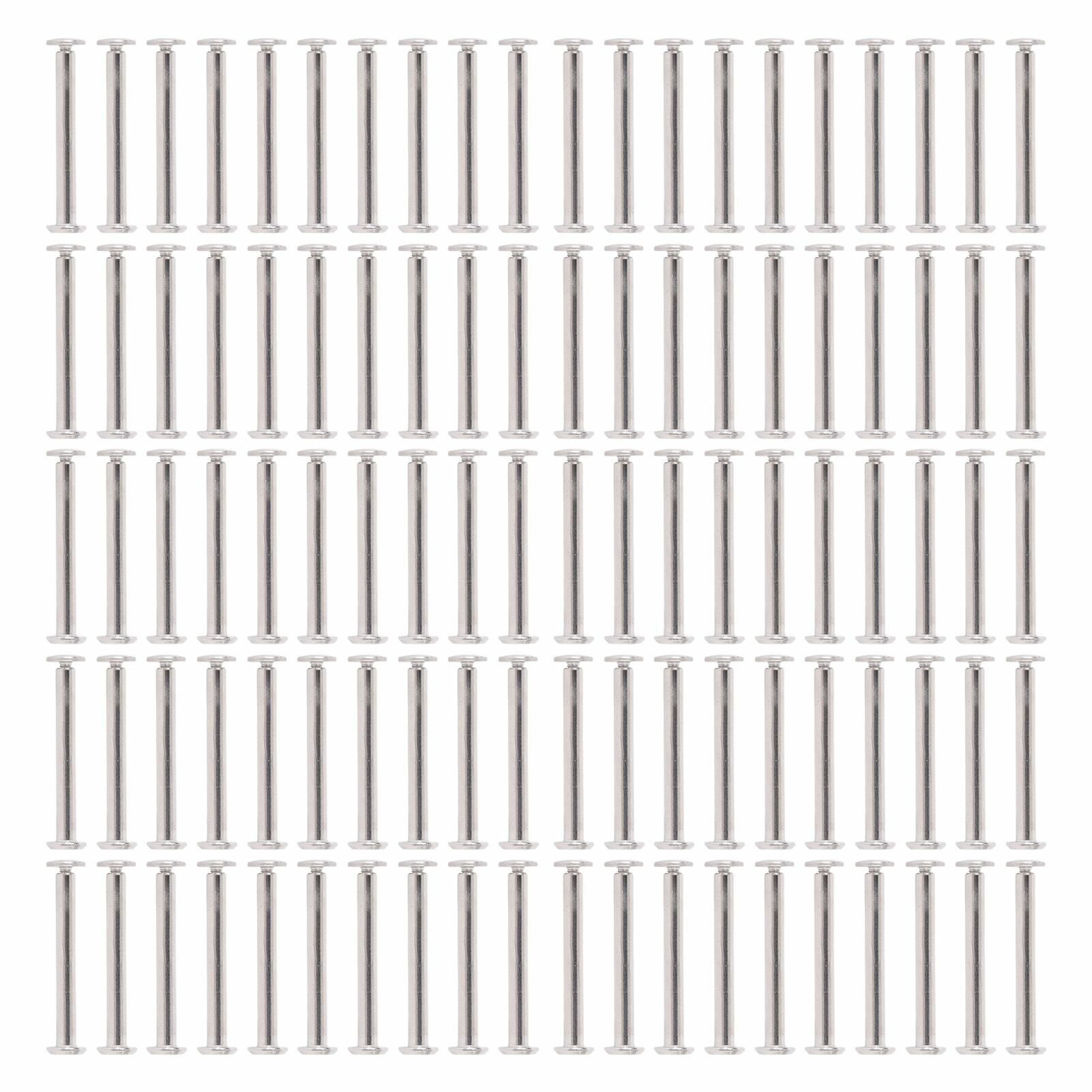 100 пар M2 нержавеющая сталь заклепки с плоской головкой и шестигранником