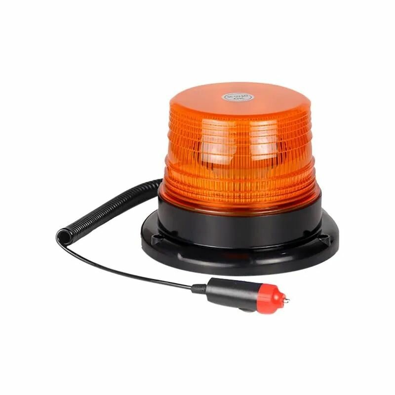 Сигнальная лампа светодиодная жёлтый 10 Вт 12-24 В с магнитом и стробоскоп для спецтехники аварийного освещения и патрульных автомобилей