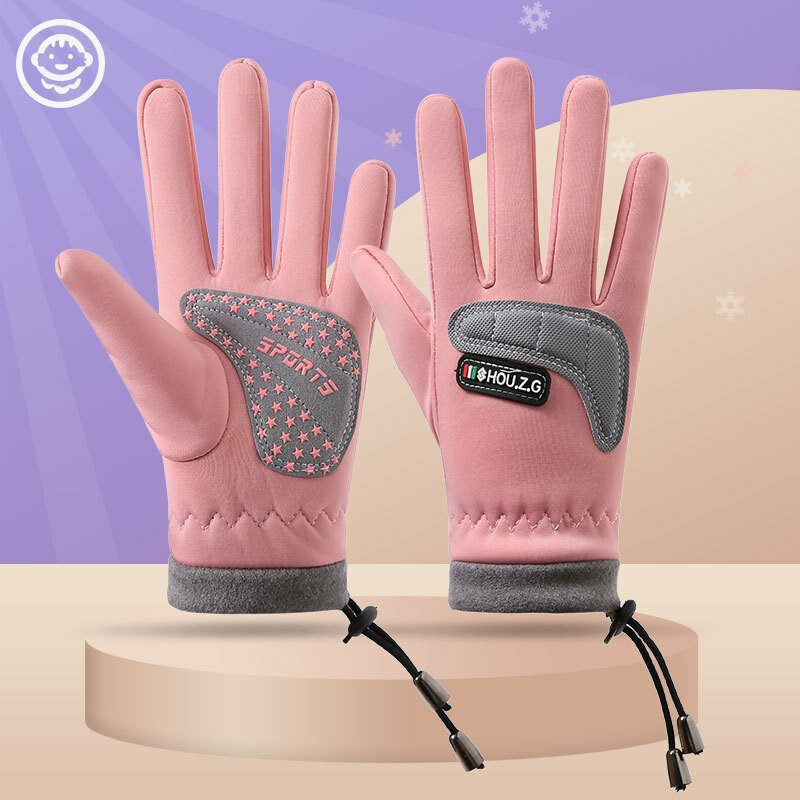 2026 Новейшие детские перчатки с мультяшным дизайном, светящиеся, для активного отдыха на улице, теплые зимние перчатки для игры в снег, ветроустойчивые, водонепроницаемые, перчатки для мальчиков и девочек начальной школы