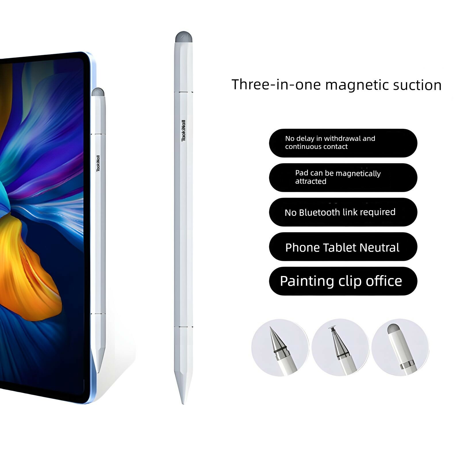 Стилус Taowantong для планшетов Xiaomi 6/7, 5 Pro, Redmi Pad 5, оригинальный стилус 3-в-1 для Redmi, универсальный