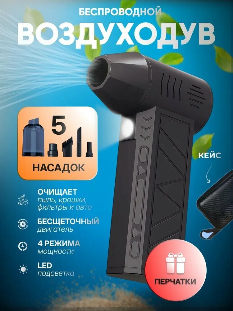 Жестокие турбовентиляторы с высокой скоростью, без щеток, мини портативный вентилятор снаружи с беспроводным феном