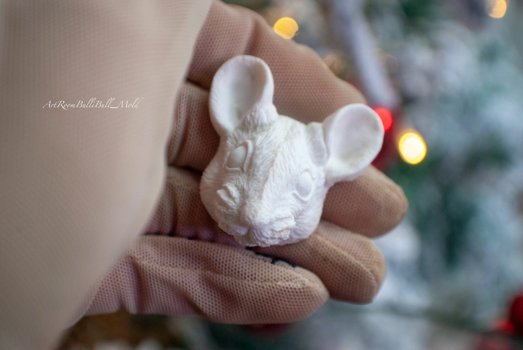 Авторский силиконовый молд Мышка (миди) — форма для эпоксидной смолы, гипса, мыла, полимерной глины