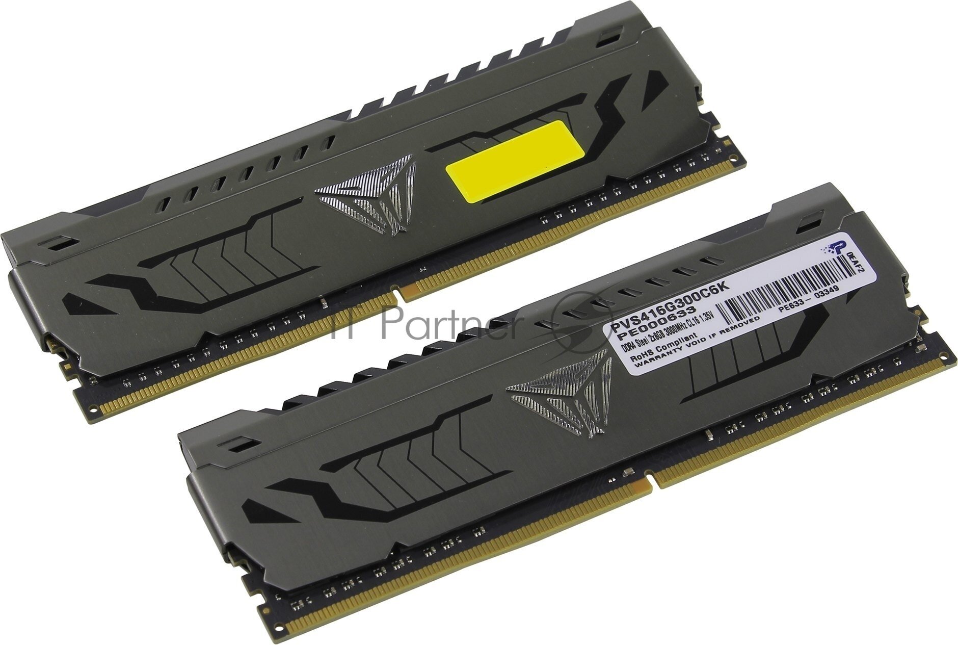 Модуль памяти Patriot DIMM DDR4 2x8Gb 3000MHz PVS416G300C6K RTL PC4-24000 CL16 288-pin 1.35В dual ra