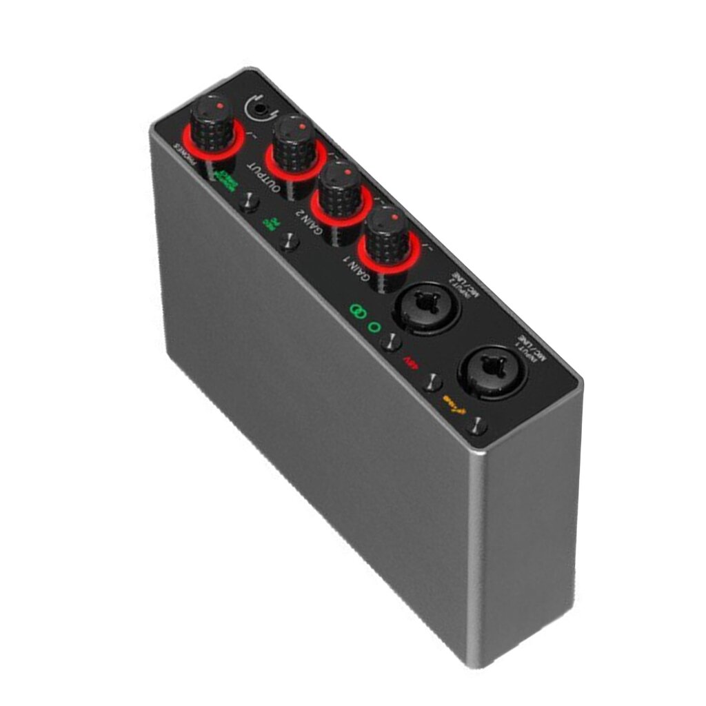 Компьютерная запись студийного уровня Музыка USB-аудиоинтерфейсы Звуковая карта USB Захват аудио высокого разрешения Plug And Play