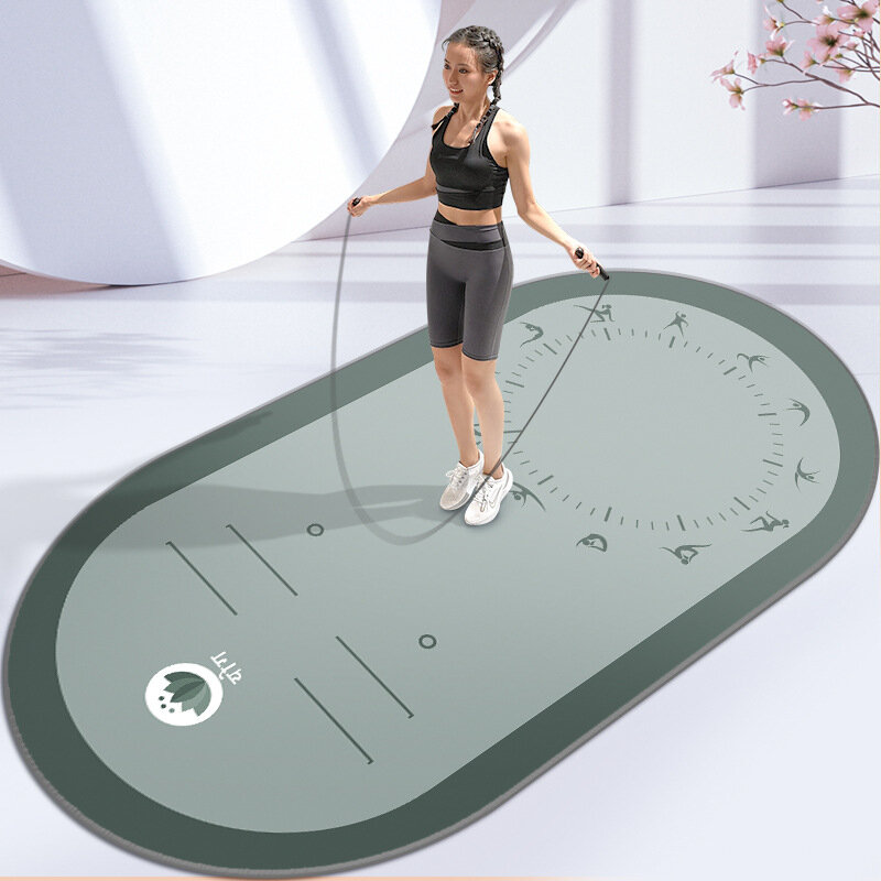 Йога-мат для домашнего использования, грязеотталкивающий, легко чистится, мат для прыжков, водопоглощающий фитнес-мат, ковер из кристального бархата, однослойный, дропшиппинг