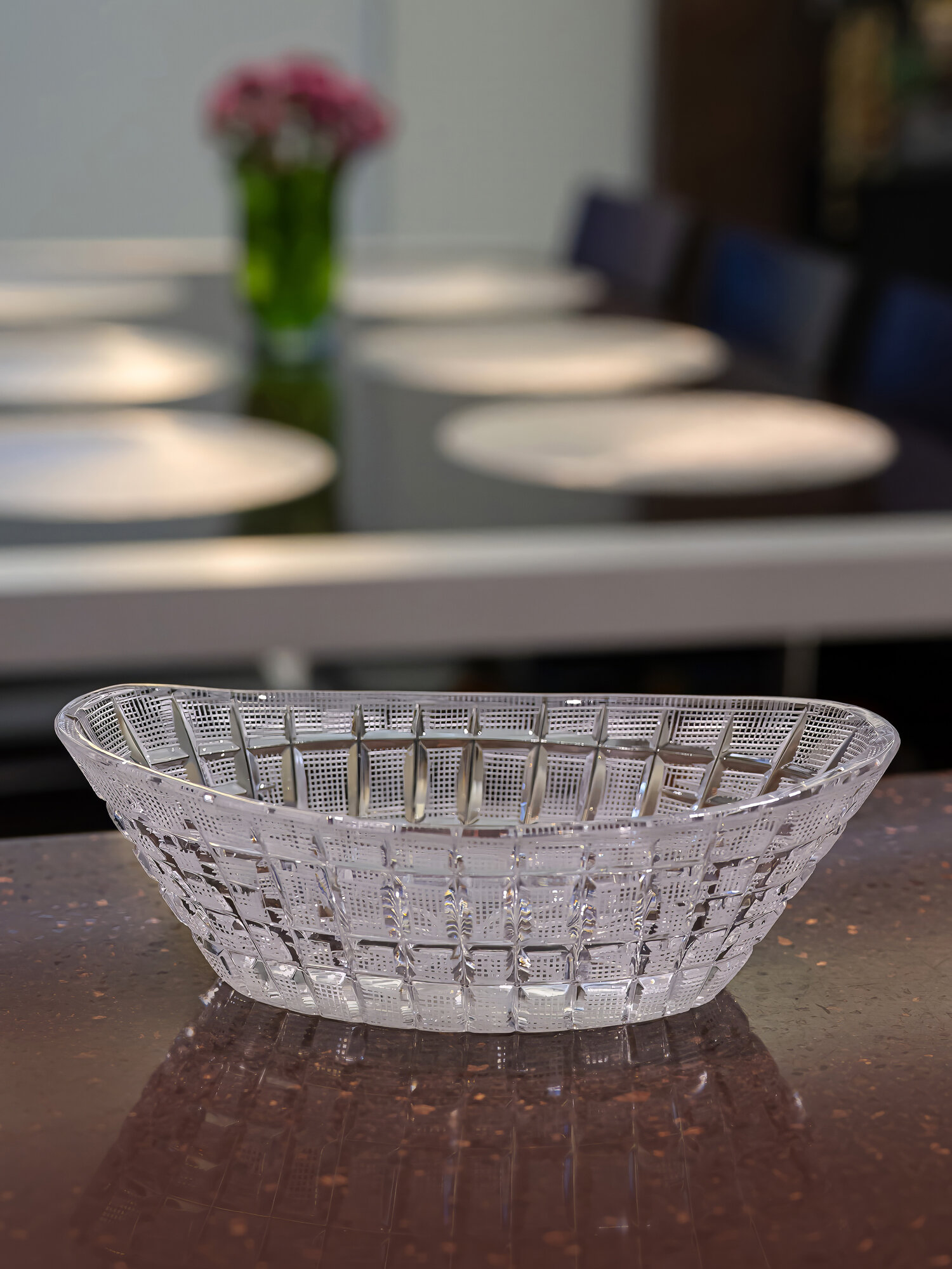 Ваза ладья хрустальная для сервировки стола Неман 9400 900/162