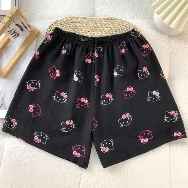 MINISO Hello Kitty шелковая пижама женская, Strap suit, MWeight 40-50KG