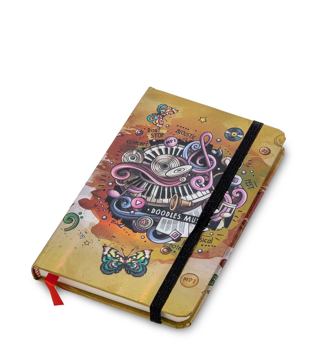 BM-09/4 Блокнот мал. 'Звуки музыки' (3D твердая обложка)