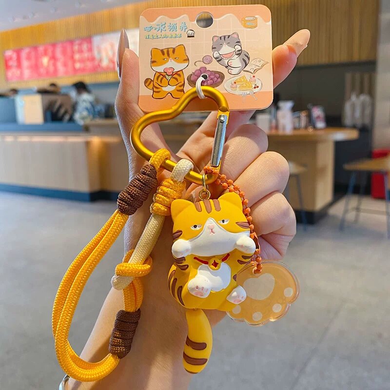 Новый милый брелок-кошечка 2025 года для девочек, изысканный кулон для рюкзака, парный брелок-шарм Брелок для ключей
