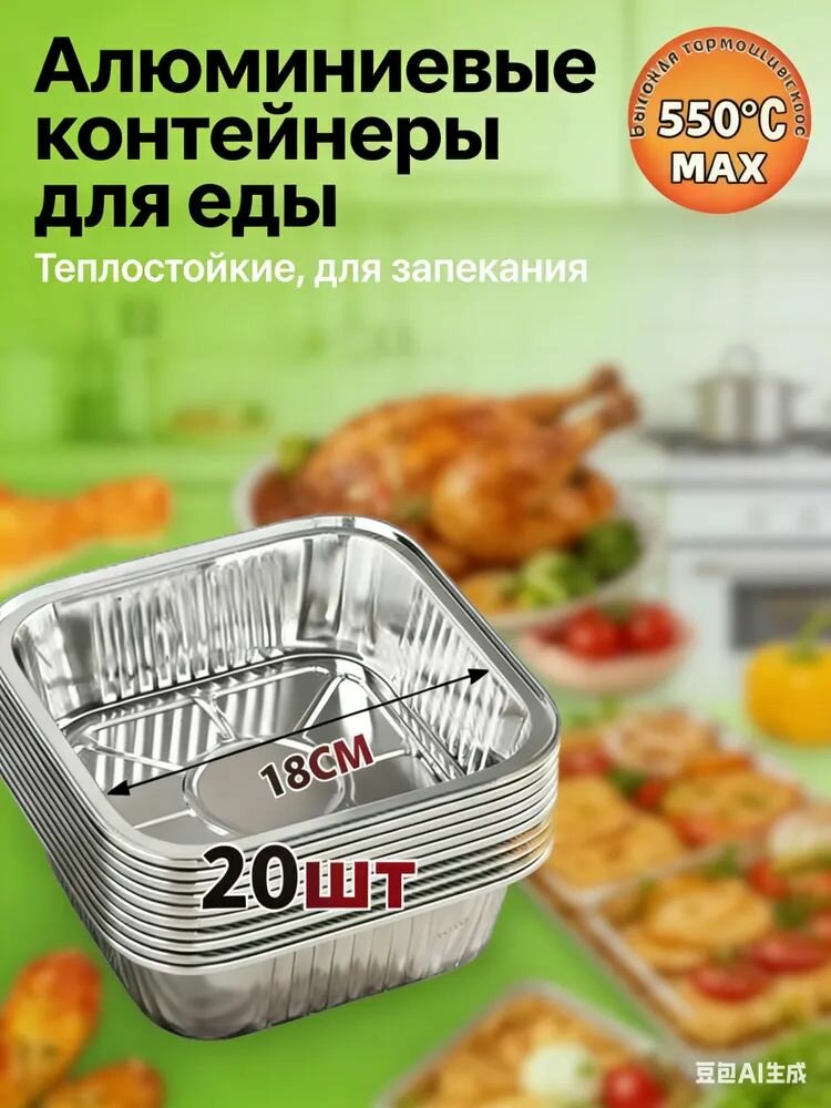 Бумага пищевая, 0.18м х 18 см, 20 шт