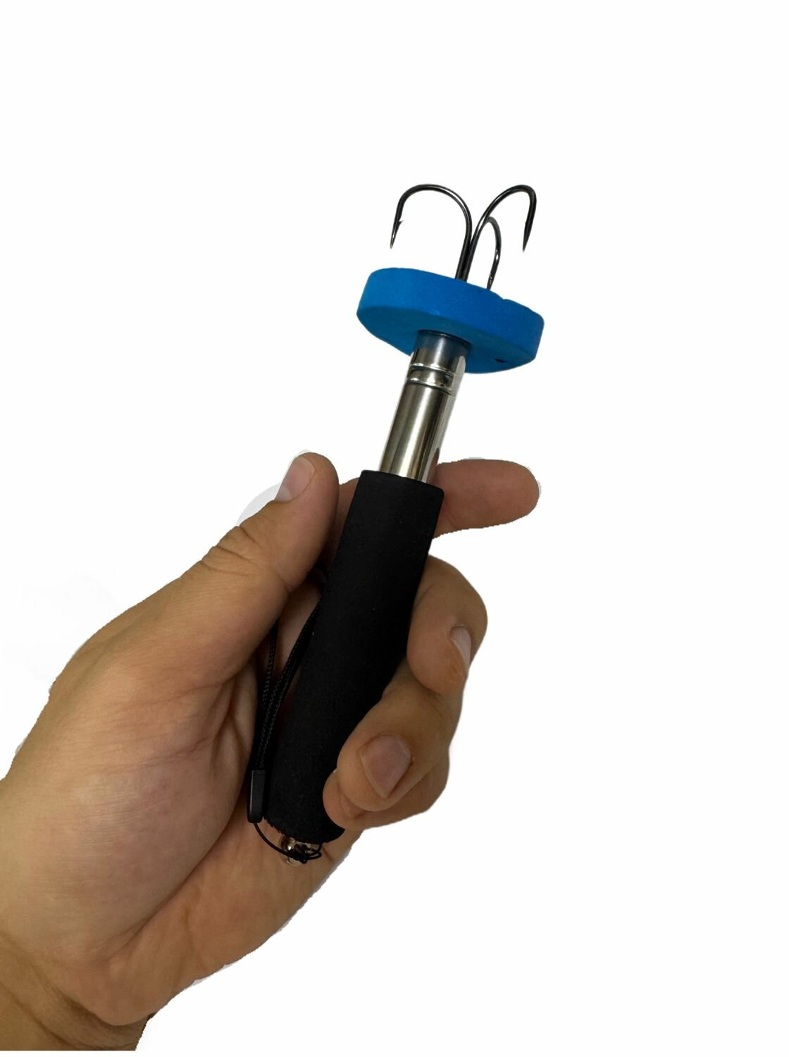 Багор с острым стальным крюком; Багорик телескопический 65 см