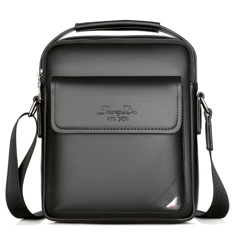 Мужская сумка через плечо из верхнего слоя коровьей кожи, кроссбоди, корейский стиль, деловая сумка из натуральной кожи, повседневная сумка, вертикальная маленькая сумочка