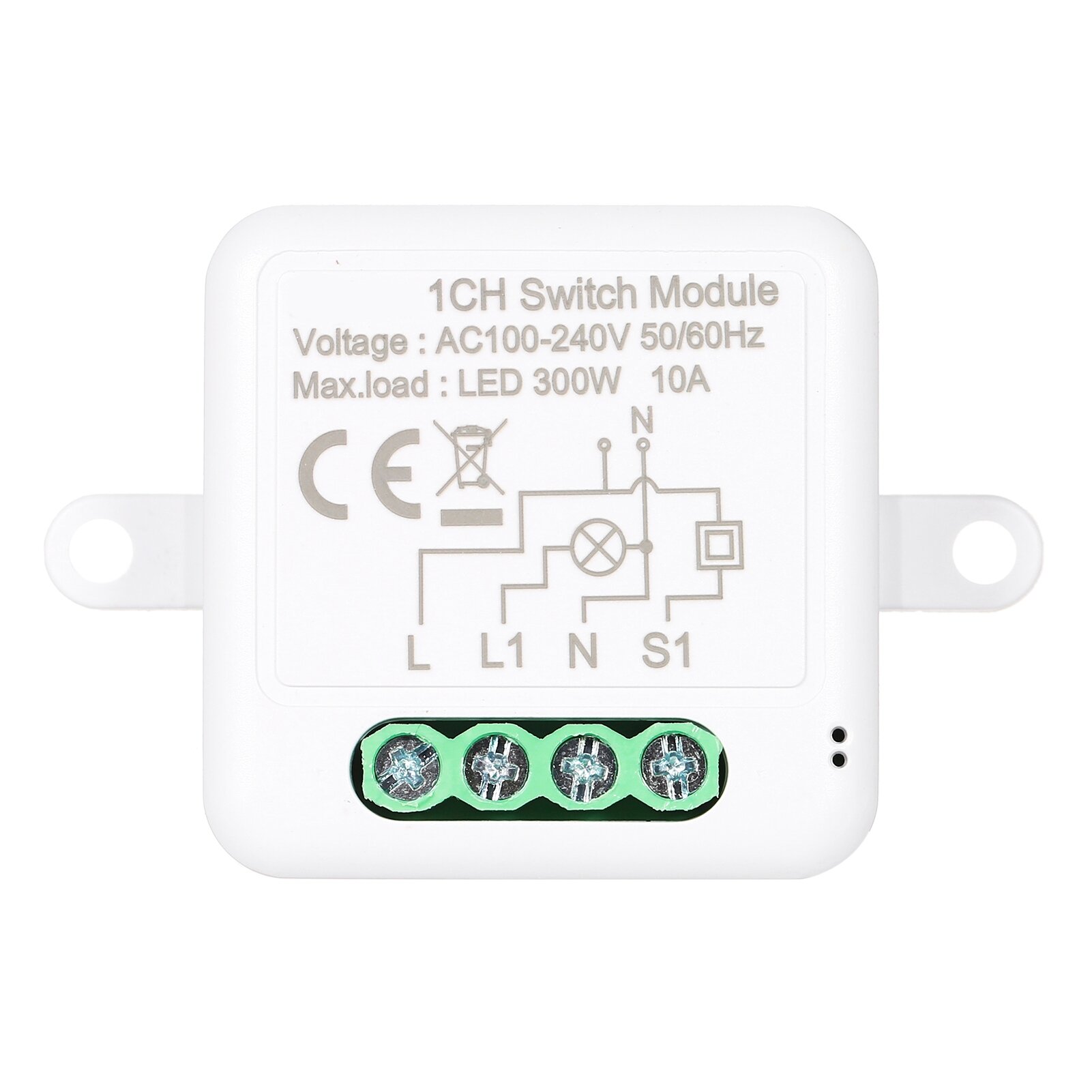 1-канальный мини-модуль умного выключателя-реле Zigbee с поддержкой двухстороннего управления для домашней автоматизации, совместим с Alexa.