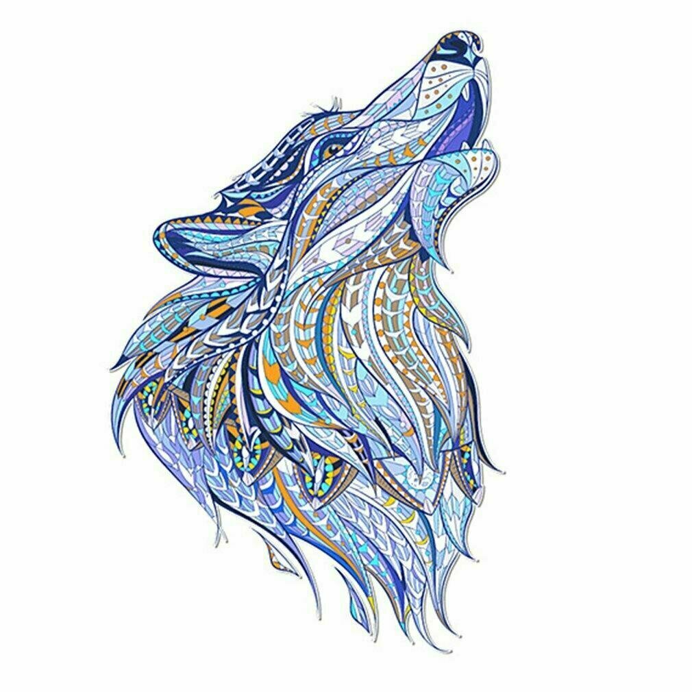 Творческий 3D Животные Термопереводная наклейка DIY Декор Термонаклейка многоцветная L