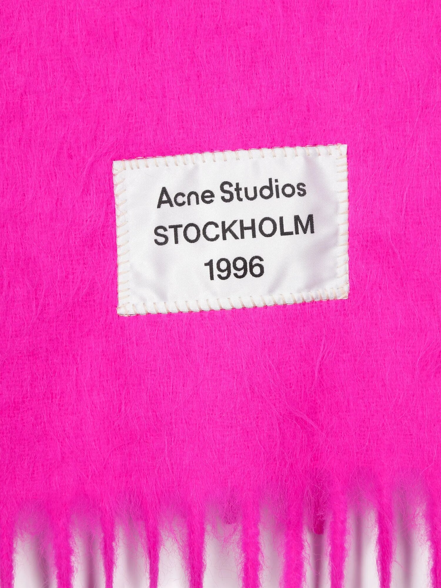 Шарф Acne Studios для мужчин и женщин, темно-розовый — фото 1