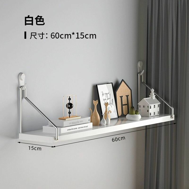 Настенный стеллаж без сверления, прикроватная полка, настенная полка для гостиной, подставка для проектора, настенная книжная полка