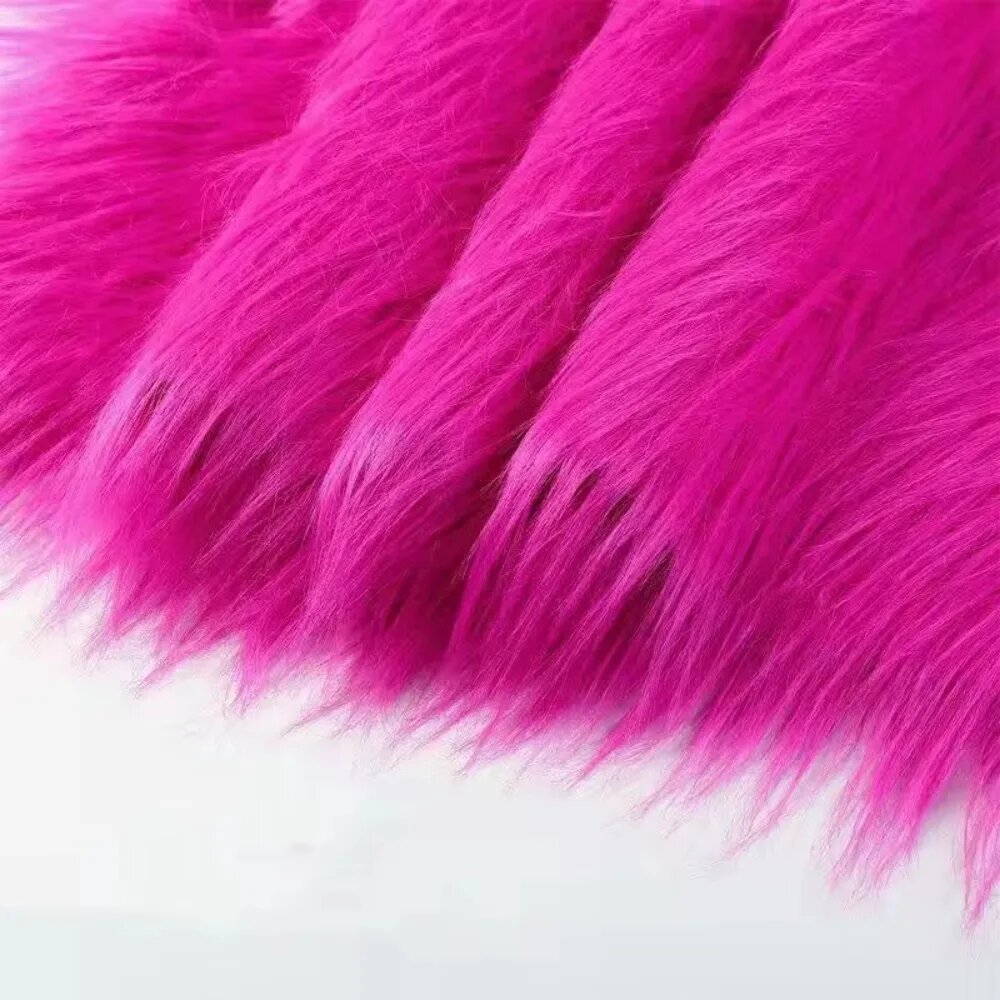 Искусственный мех розовый, 1,8 м, Rose Red