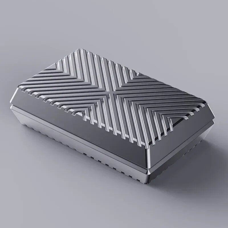 Магнитная толкающая карта, антистрессовая механическая игрушка-слайдер, толкающая пластина, сенсорная игрушка, крутые вещи, игрушки для снятия стресса, EDC для взрослых Silver