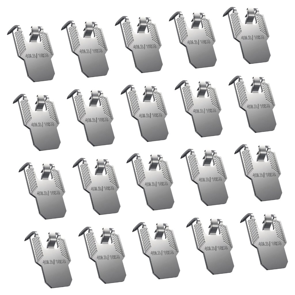 (Упаковка из 20 шт.) Прочные крючки для захвата для гипсокартонных стен. Крючки для фоторамок.
