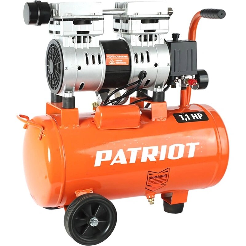 Компрессор поршневой безмасляный Patriot WO 24-160 24 Л, 8 БАР, 160 л/мин (525306375) Арт. 1012333