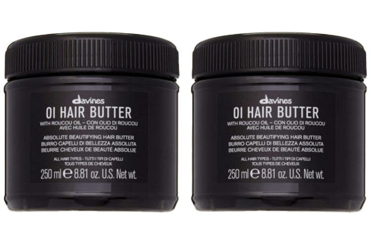 Баттер для волос DAVINES OI питательное восстанавливающее средство, набор 2 шт по 250 мл, черный (black)