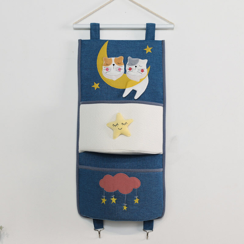 Настенная сумка для хранения, подвесная сумка, маленькая тканевая сумка, настенная сумка для стола, прикроватная подвесная сумка, сумка для хранения за дверью