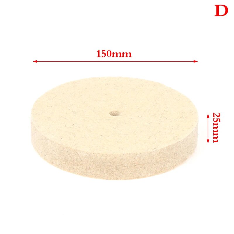 75-200 мм шерстяные полировальные диски, полировальные диски, угловая шлифовальная машина, фетровый полировальный диск для металла, мрамора, стекла, керамики D