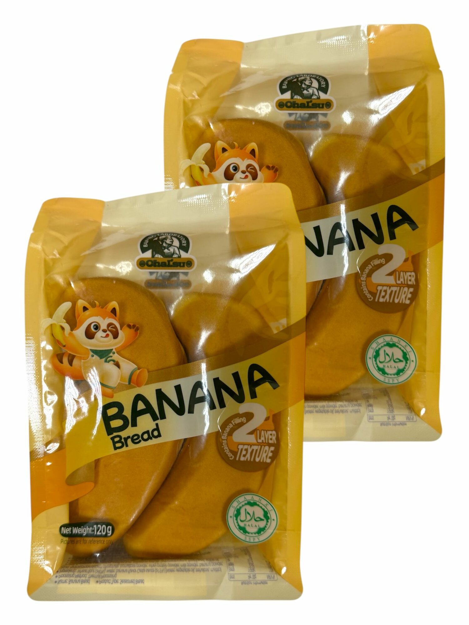 Chalsu Банановый хлеб бисквит с начинкой 2 шт х120 гр