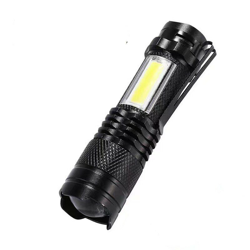 Трансграничный мини-маленький фонарик с сильным освещением портативный боковой свет наружная домашняя зарядка