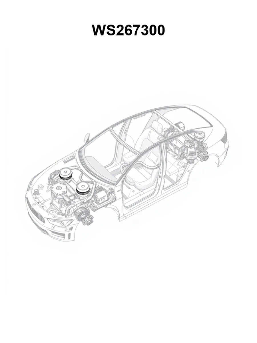 WS267300, Колодки тормозные дисковые JEENICE