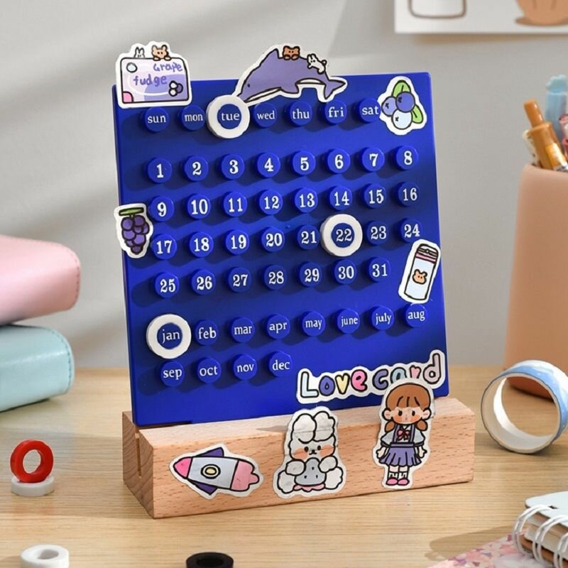 Вращающийся вечный календарь 2025, настольный календарь, офисный настольный декор, вращающийся DIY, вступительный экзамен в колледж 2024