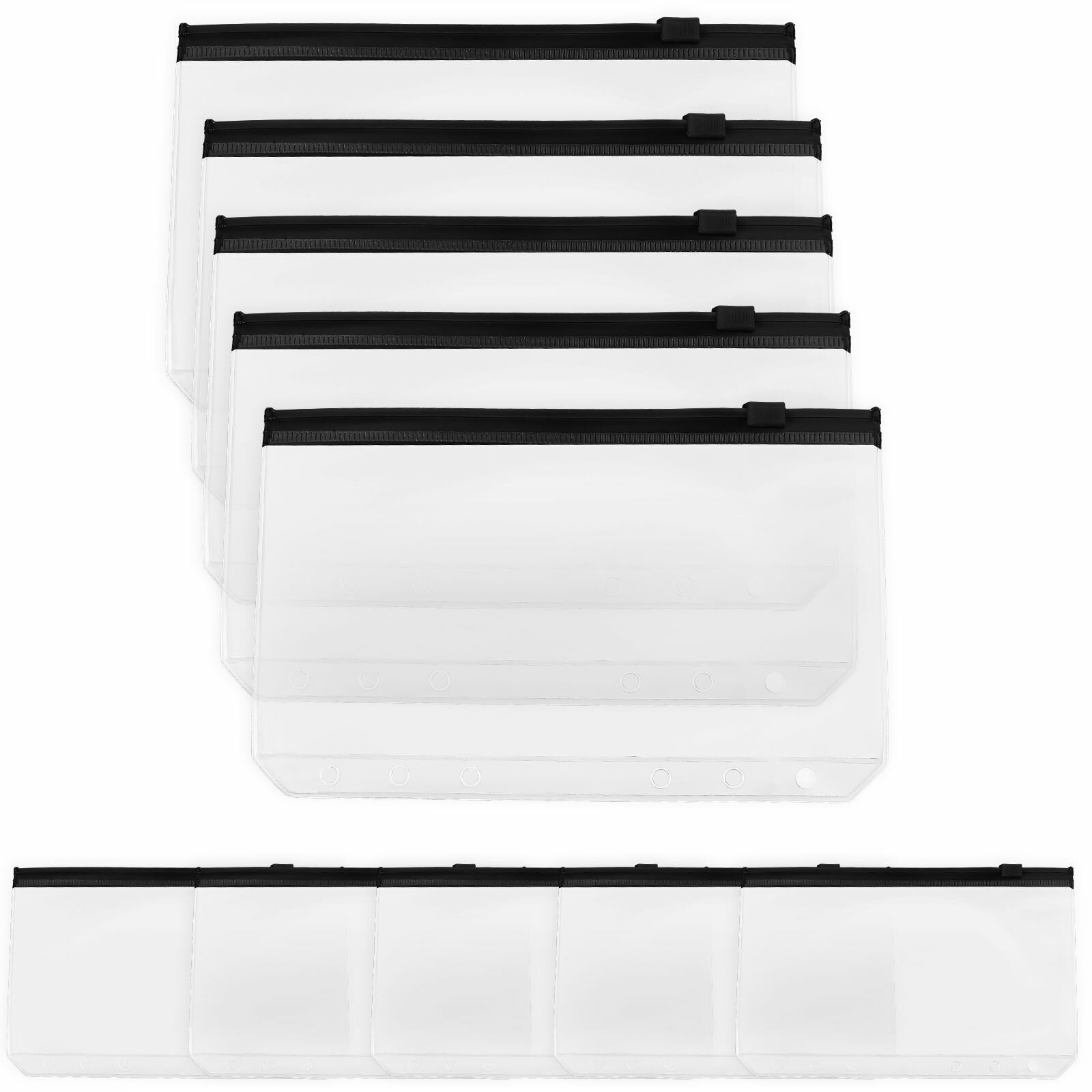 10 Пакетов С Замком, Из Пвх, Для Хранения Документов