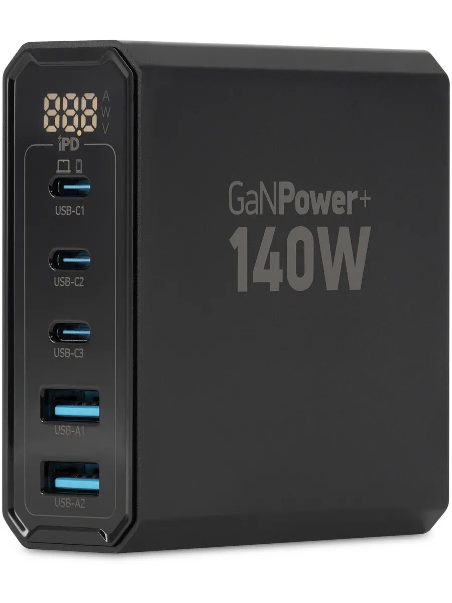 Настольное зарядное устройство DPW10A 5А 3хUSB-C/2xUSB-A