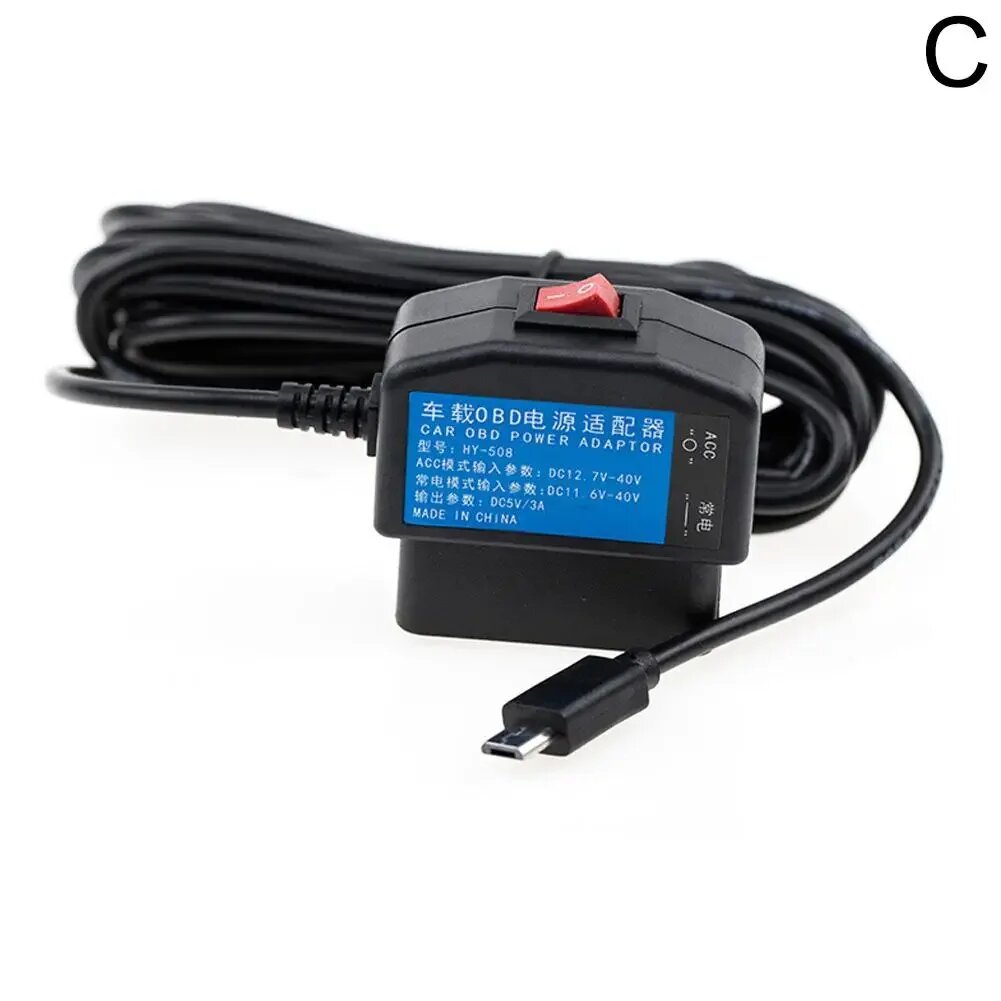 Видеорегистратор 24 часа мониторинг парковки Комплект с жестким проводом зарядное устройство кабель-переходник OBD к USB для видеорегистратора зеркало монитор видеорегистратор O6X0