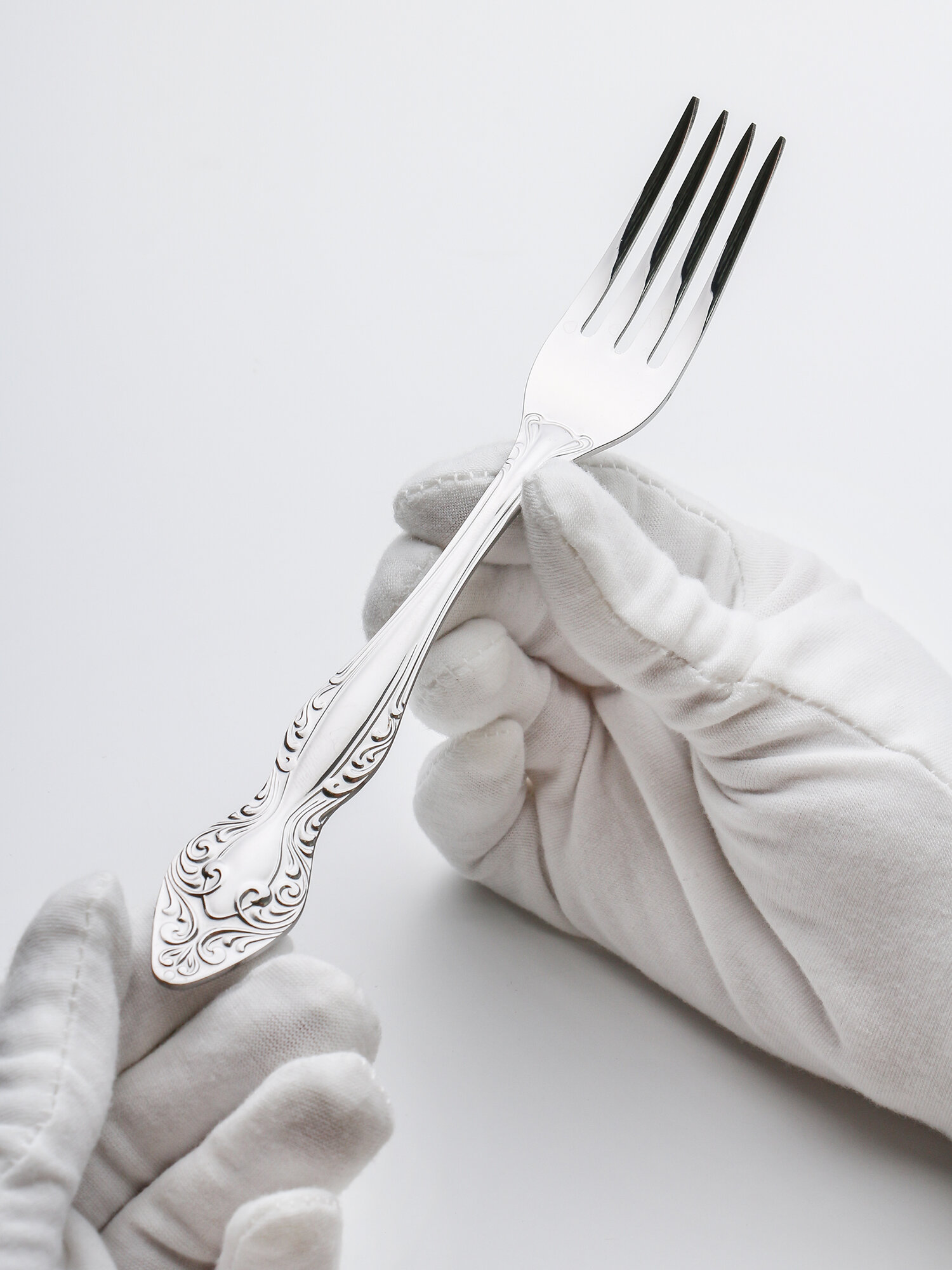 Вилка нержавеющая сталь, столовая, Павловский завод им. Кирова, Славянка М-15, СВ-М15