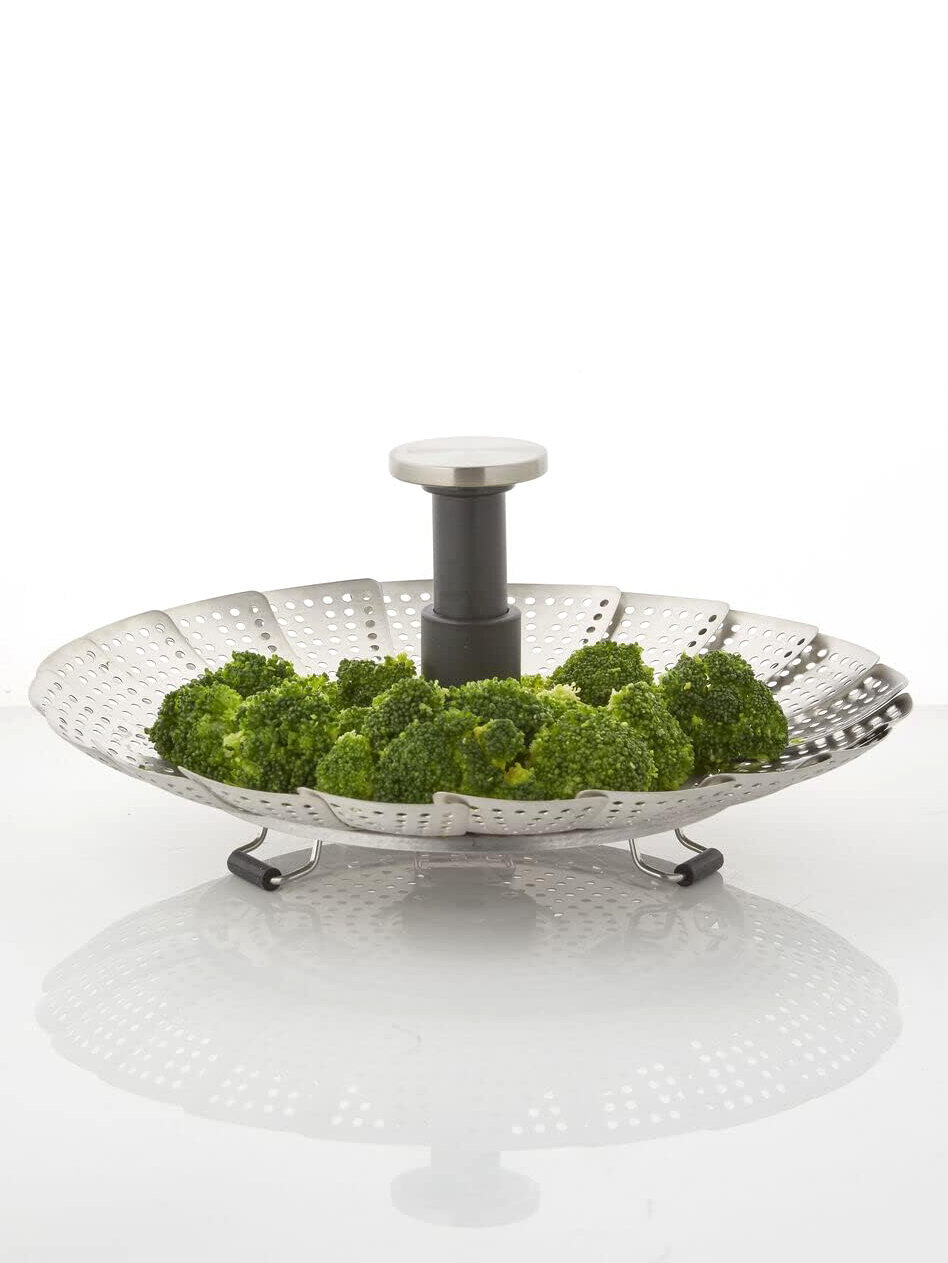 Складная пароварка KitchenAid из нержавеющей стали, серебристый