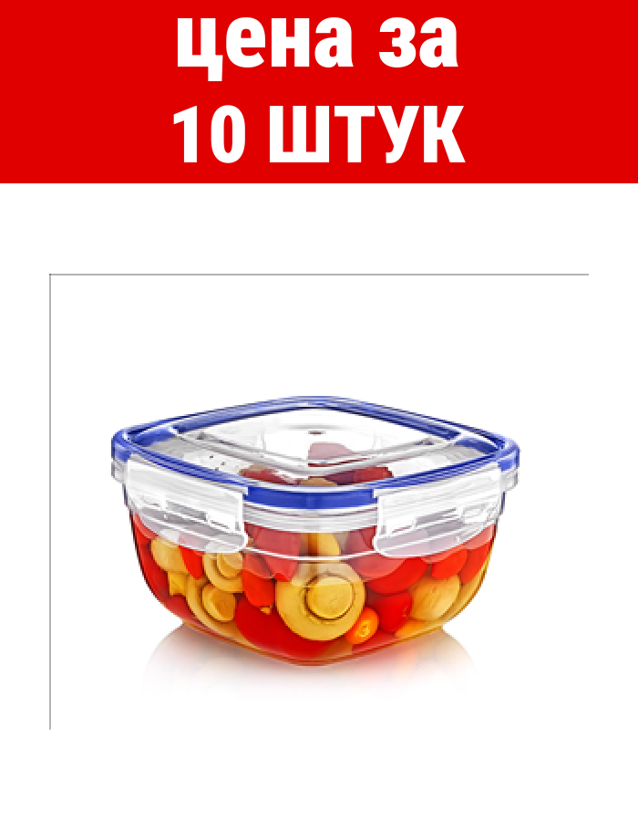 Комплект 10 шт, контейнер 0.5Л воздухонепроницаемый дунья