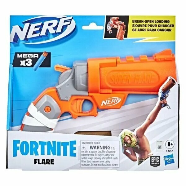Бластер Nerf Нерф Fortnite Фортнайт Flare Флэйр F3368