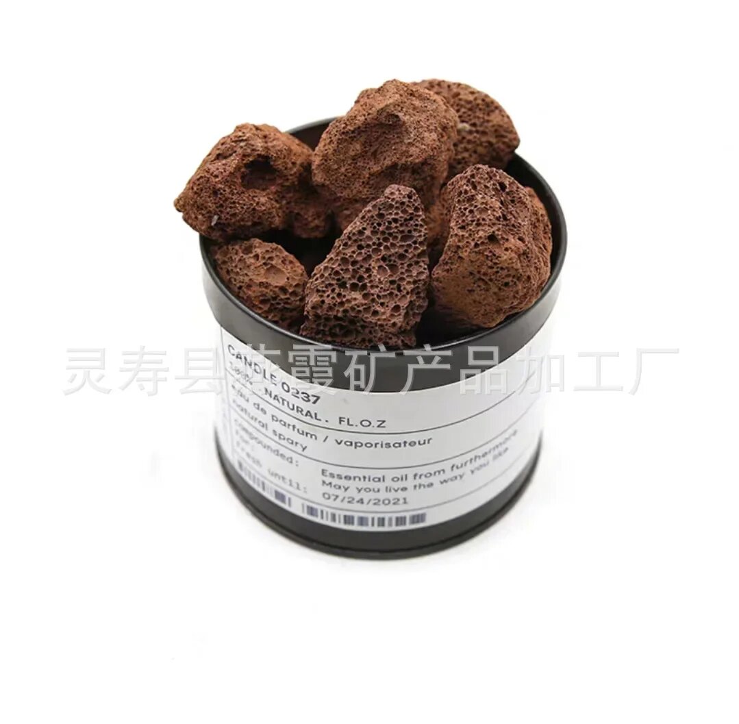 Натуральные вулканические камни для ароматерапии Red volcanic stone