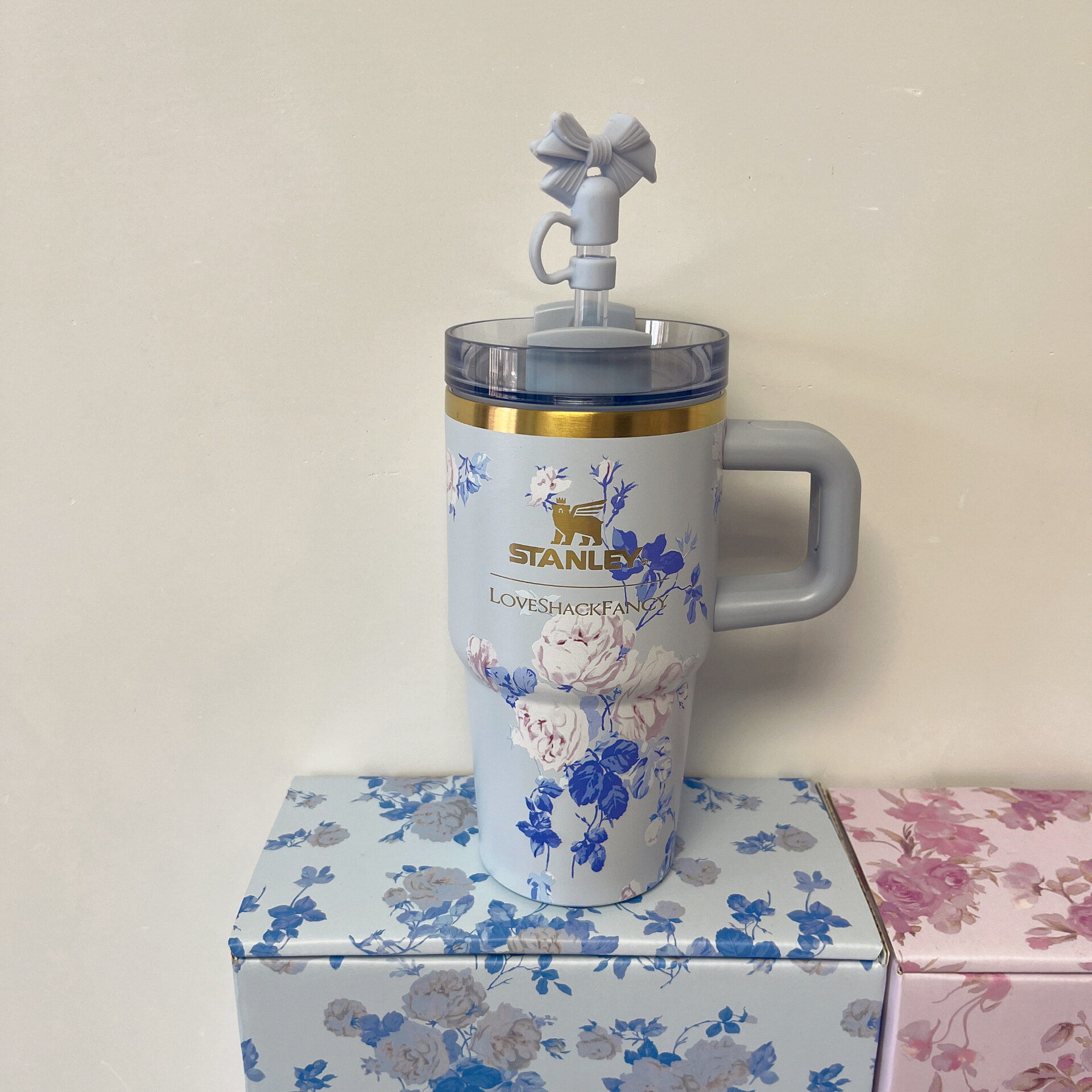 Самая продаваемая на Amazon термокружка Stanley второго поколения "Floral Stanley" для автомобиля, портативная уличная автомобильная кружка для льда.