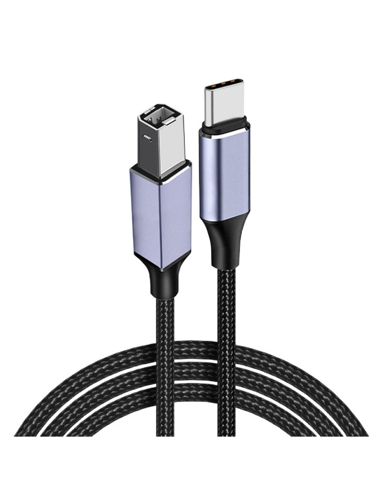 Кабель для принтера телефона Type C 2.0 к USB шнур сканера Высокоскоростная передача данных
