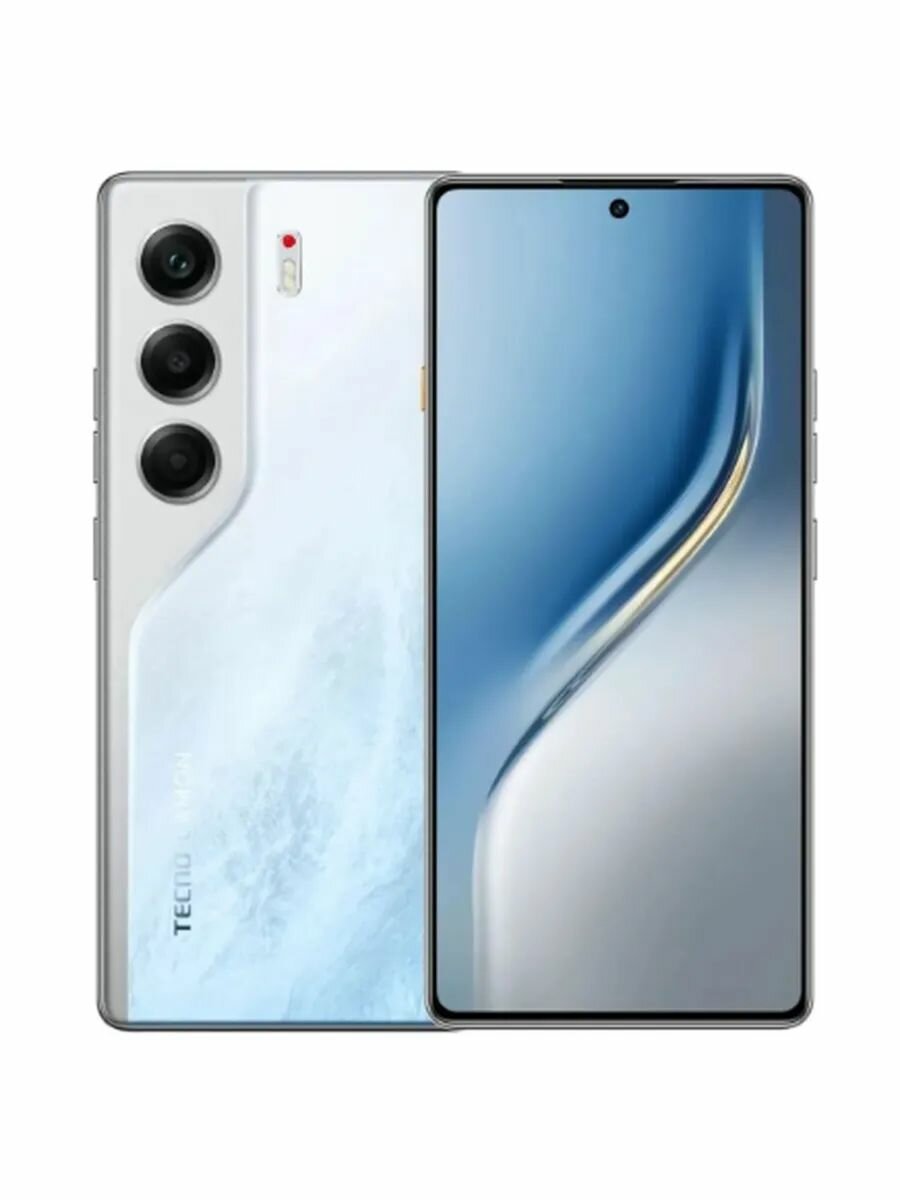 6,78" Смартфон TECNO Camon 40 8/256 ГБ (CM5 256+8 GLACIER WHITE) белый