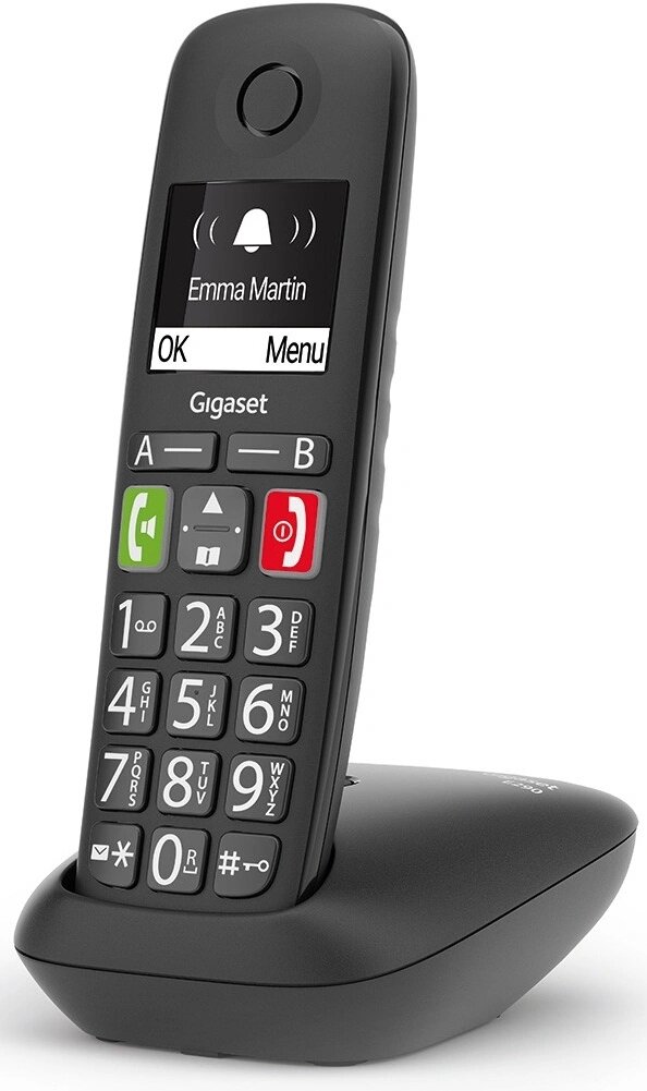 Р/Телефон Dect Gigaset E290 черный АОН