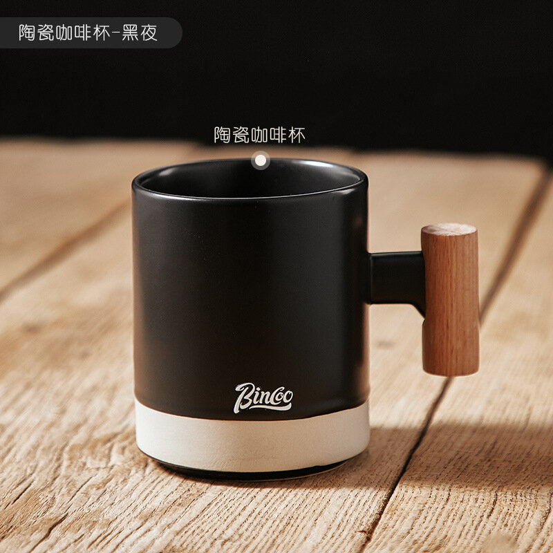 ⭐Набор для кофе Bincoo с керамической кофейной чашкой, высокая эстетика, кофейный горшок для совместного использования⭐