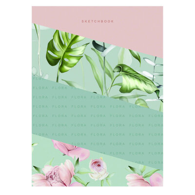 Скетчбук 80л, А5 BG "Gently", 7БЦ, матовая ламинация, 100г/м2