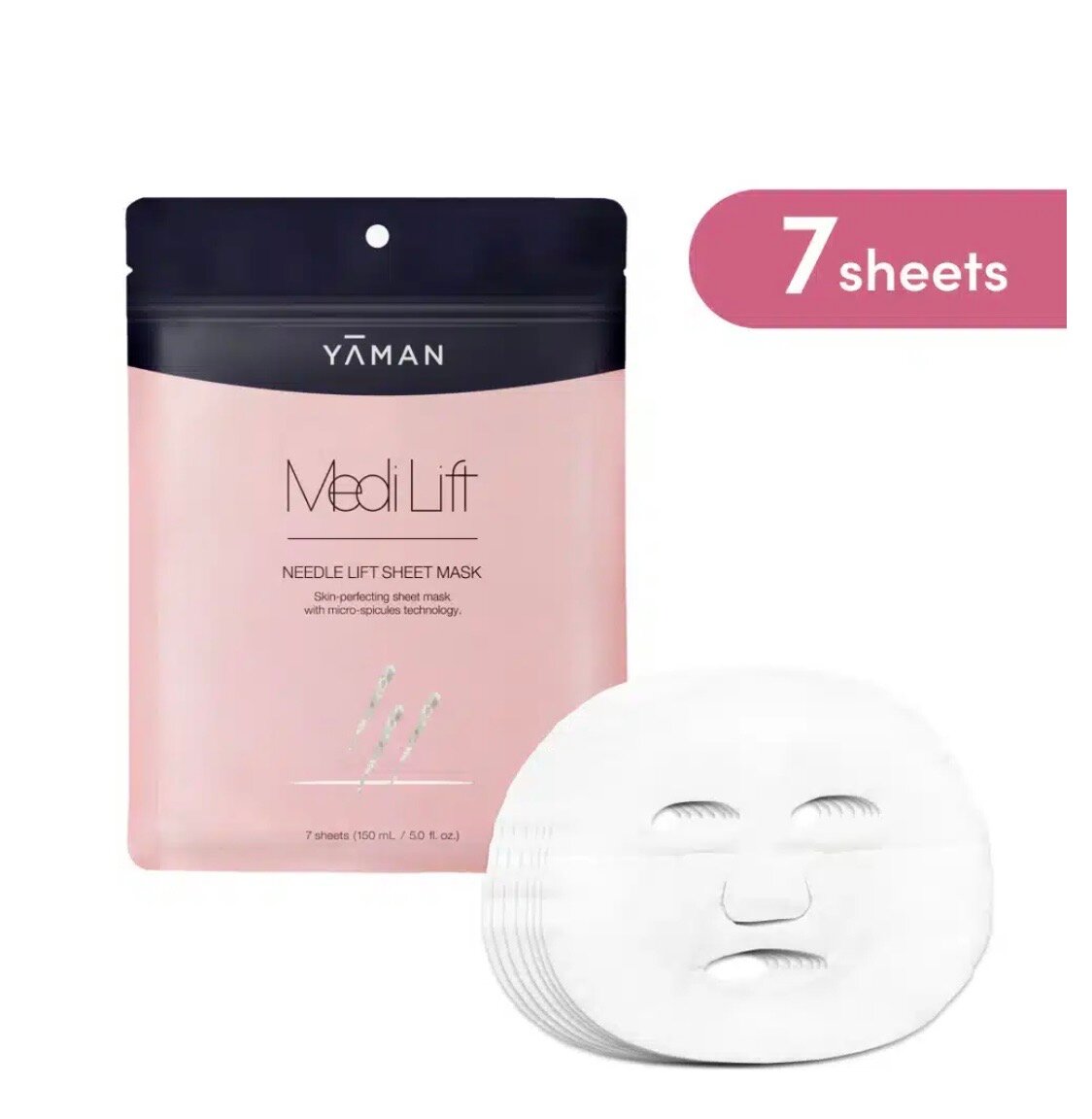 Тканевые маски с микроспикуламиYA-MAN MediLift Needle Lift Sheet Mask , 7 шт