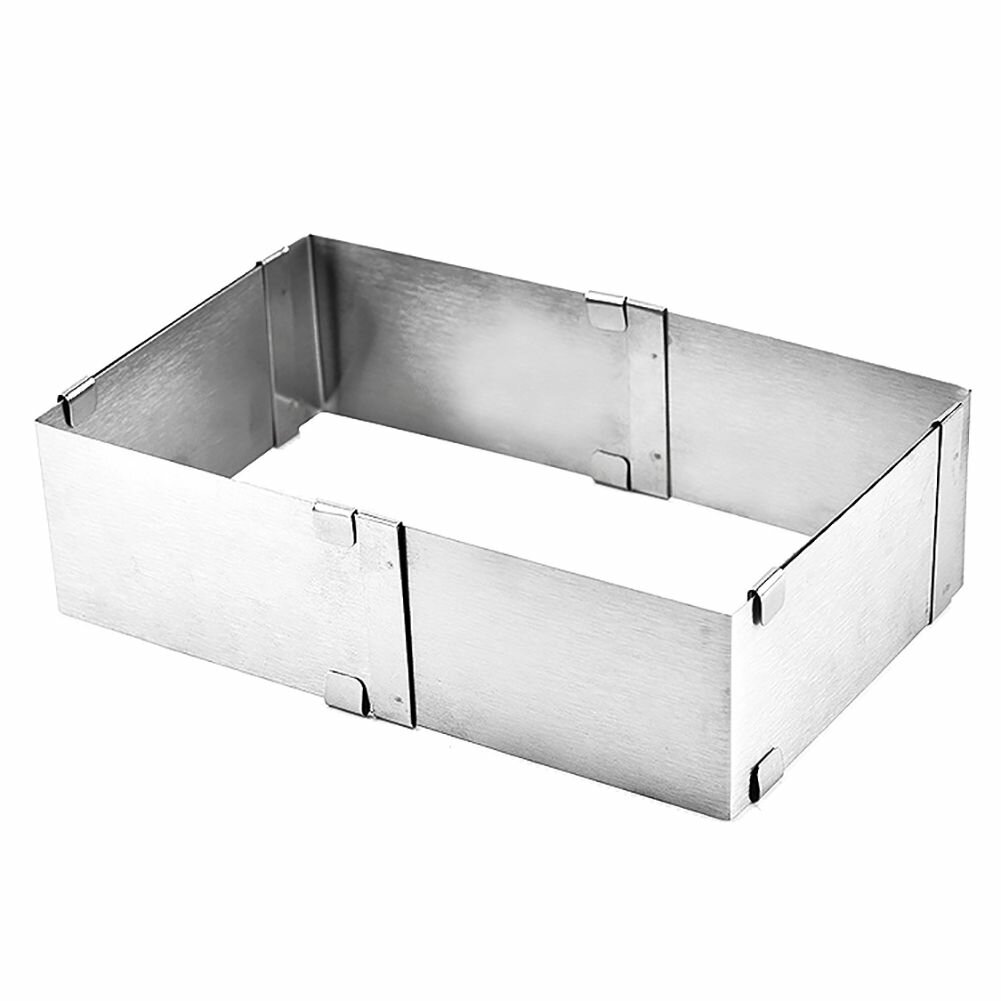 Стальной противень для тортов с выдвижной конструкцией, удобный в использовании и хранении