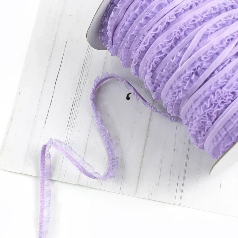 10/20 метров, 6 мм, собранная эластичная веревка, кружевная отделка, банты, платье, декоративные резинки, нижнее белье, ремень для бюстгальтера, эластичная лента, аксессуары