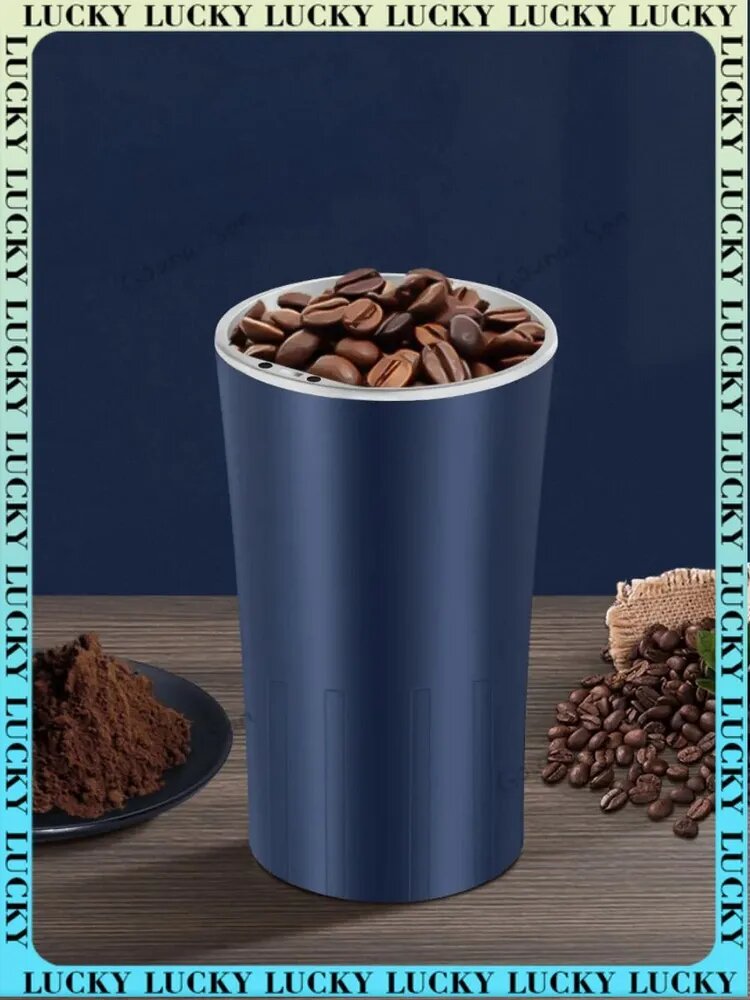 Кофемолка 7-10ymj_B 300 Вт, объем 250 г - Электрическая для дома